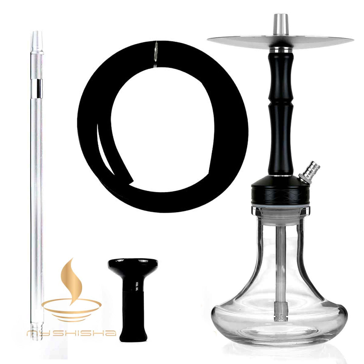 WD NARGİLE PASLANMAZ ÇELİK NARGİLE P1 SİYAH TAM TAKIM – My Shisha